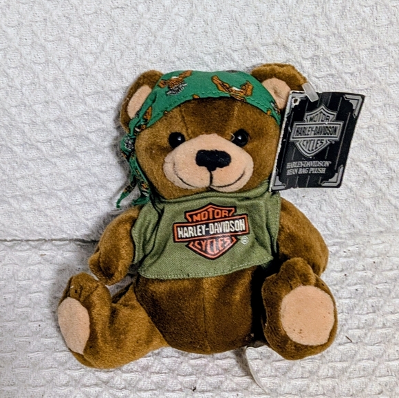 Harley-Davidson | Toys | Harleydavidson Brown Teddy Bear With Green ...